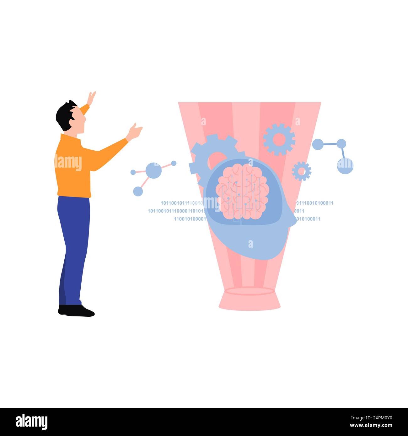 Head vector data Cut Out Stock Images & Pictures - Alamy