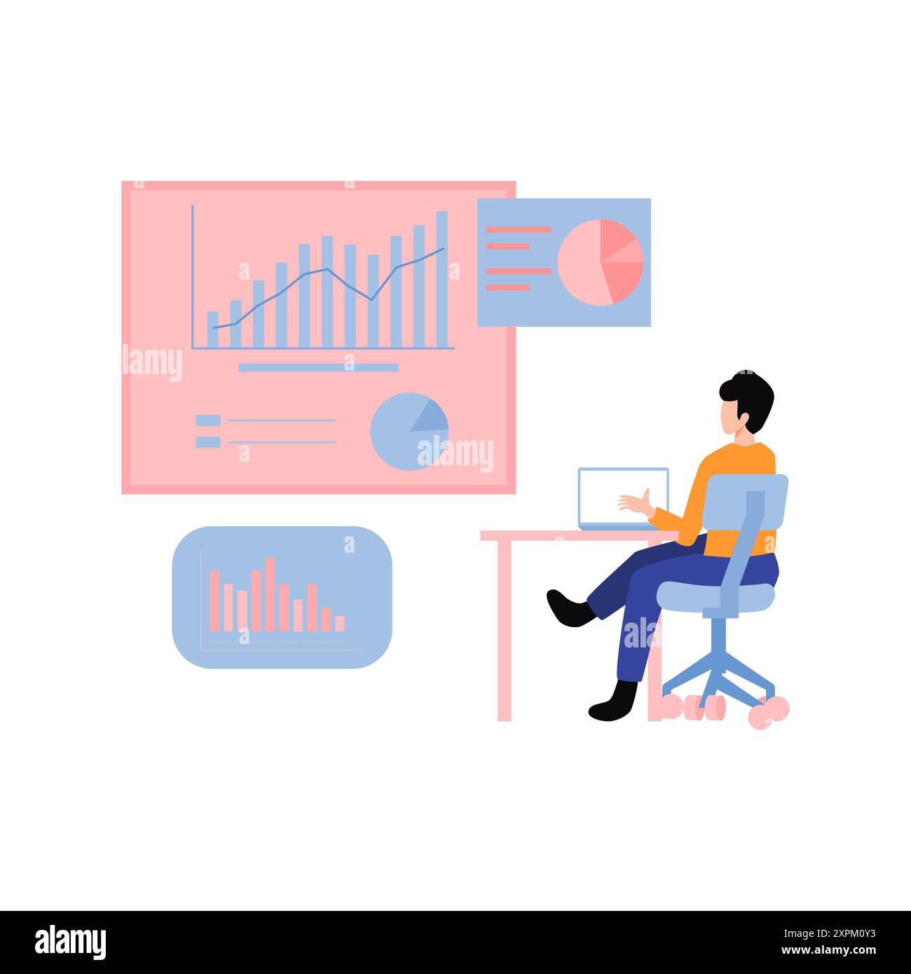 Digital graph data seo Cut Out Stock Images & Pictures - Alamy