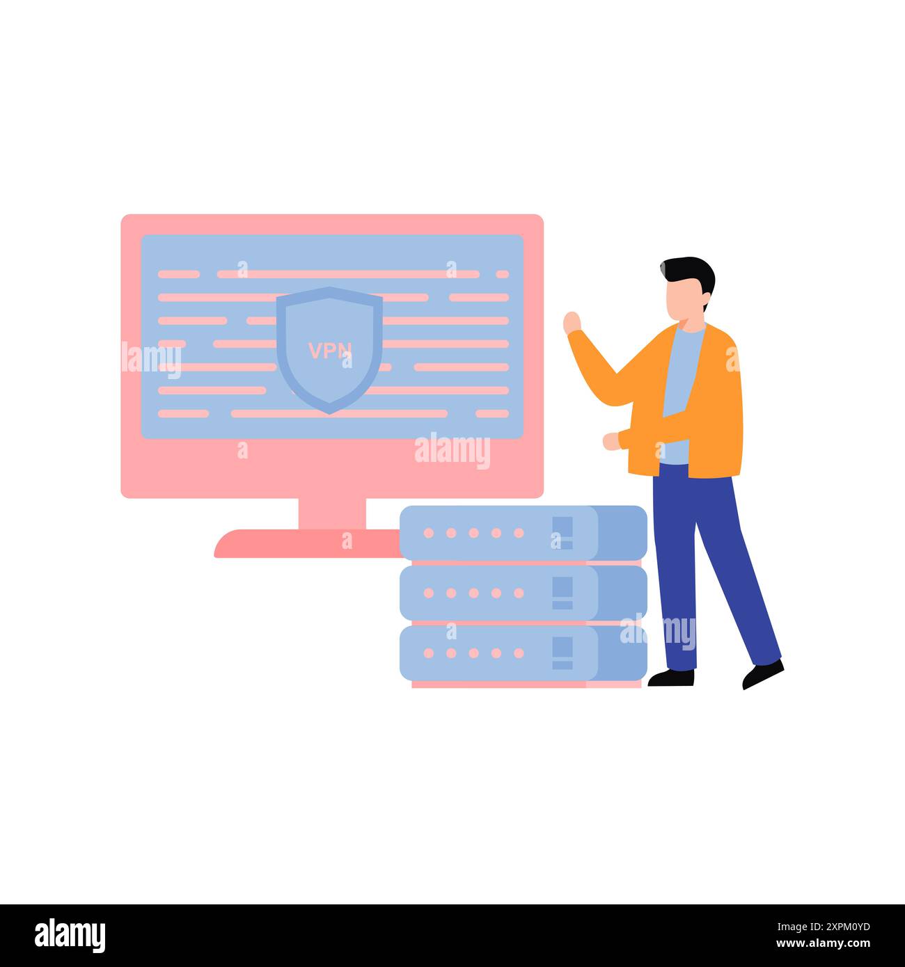 Vpn icon virtual private Cut Out Stock Images & Pictures - Alamy