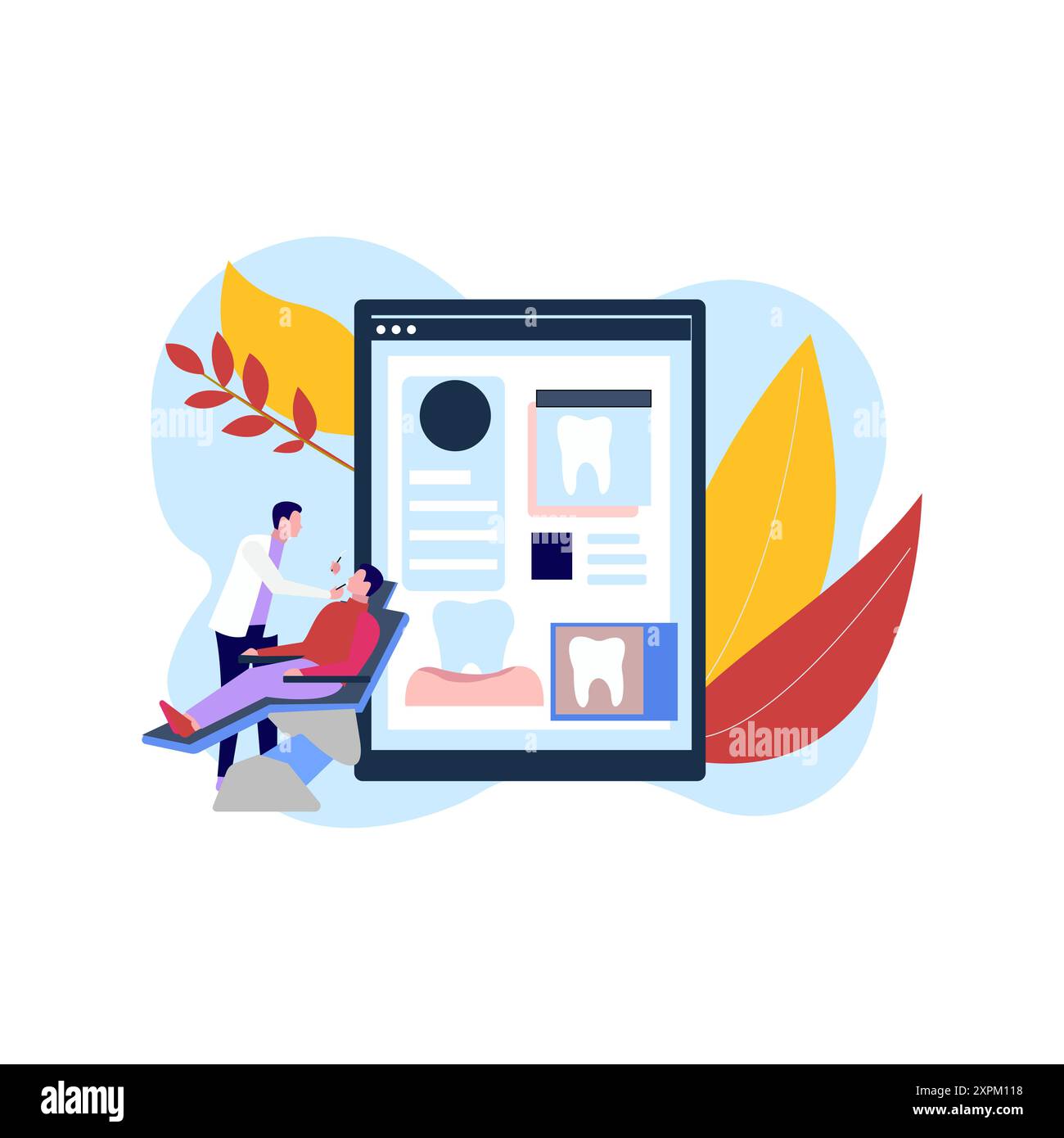 Dental clinic office patient Cut Out Stock Images & Pictures - Alamy