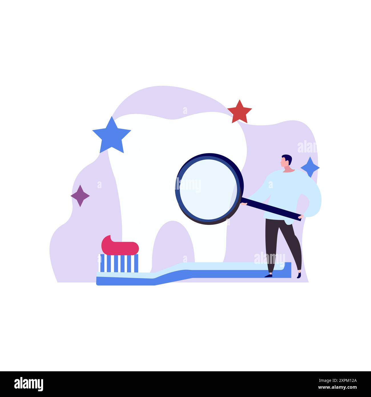 The dentist has cleaned the teeth Stock Photo - Alamy