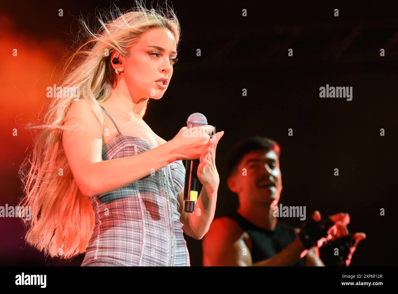 Sitges, Spain. 06th Aug, 2024. Spanish singer and actress Ana Mena ...