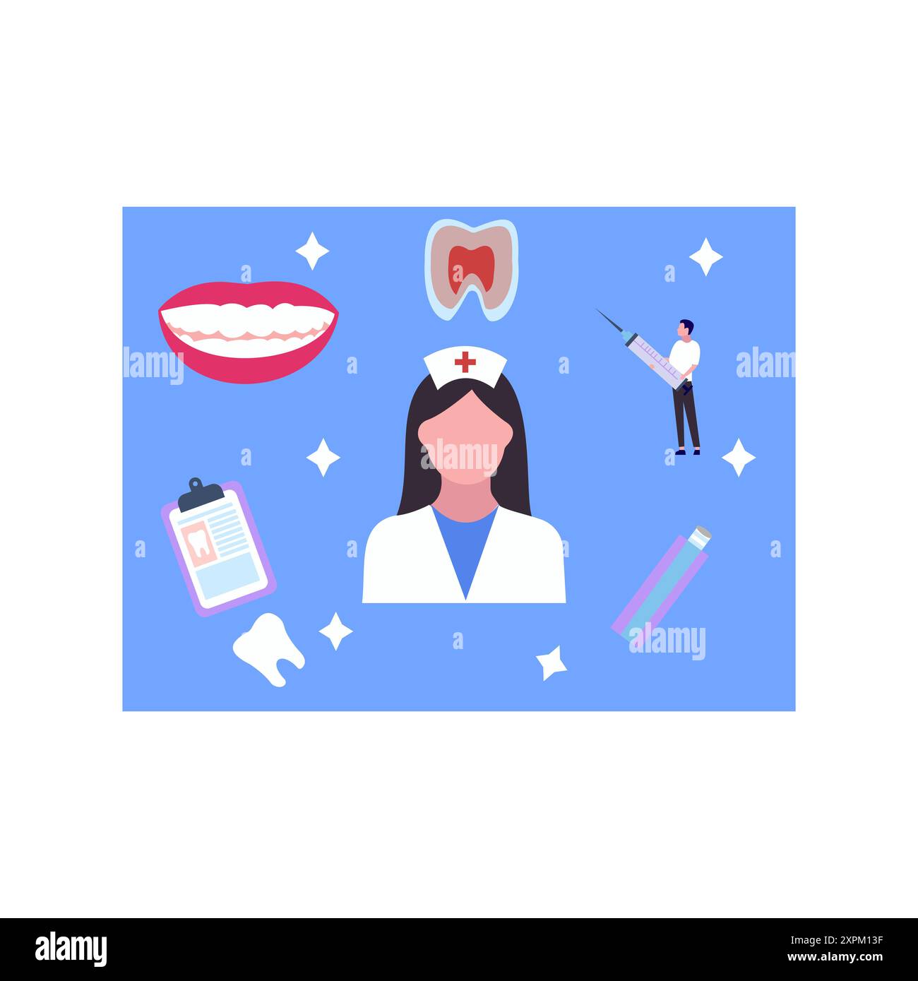 Girl face vector hi-res stock photography and images - Alamy