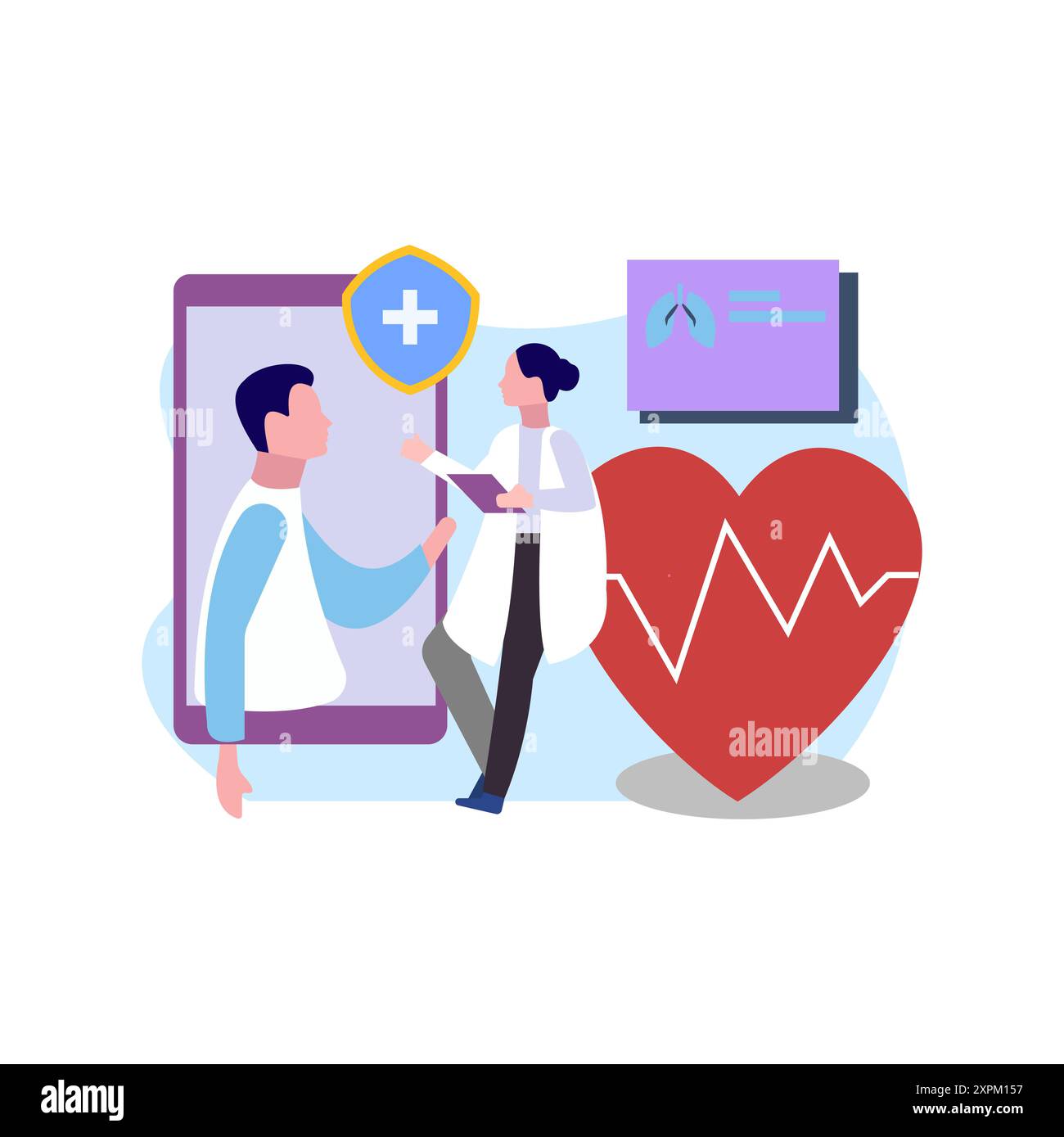 Mobile medical application doctor Cut Out Stock Images & Pictures - Alamy