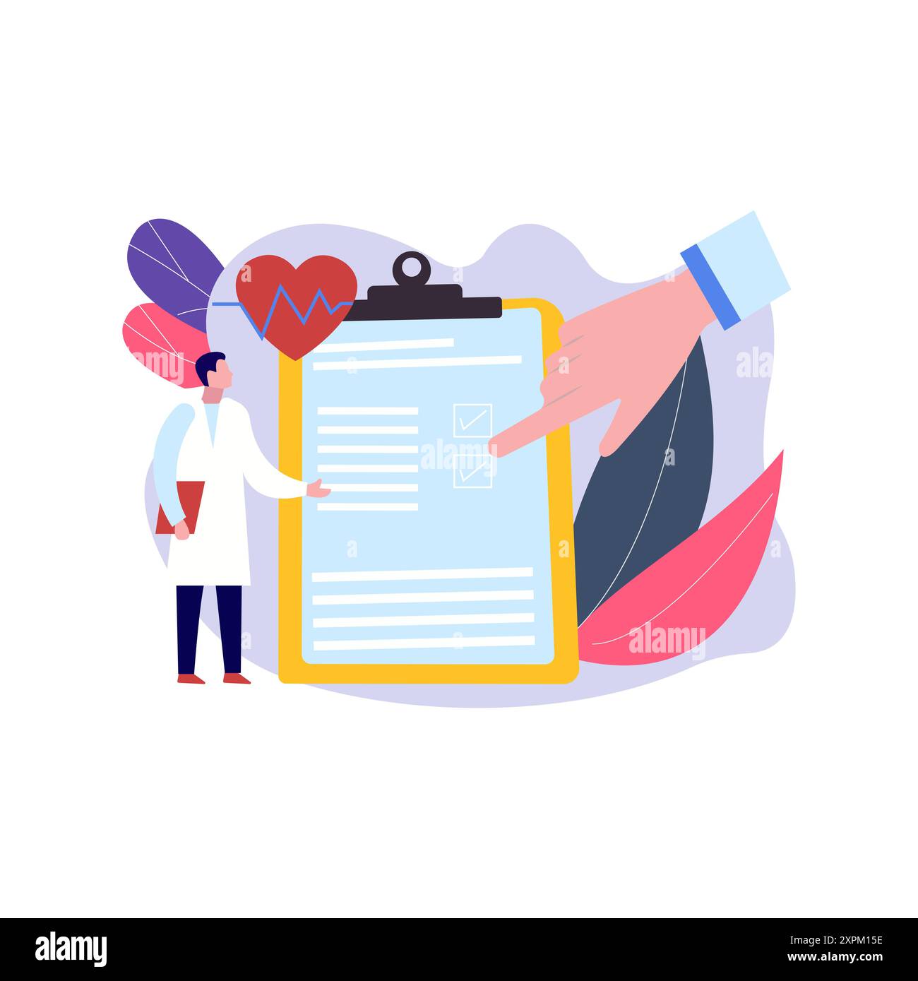 Clipboard icon check cross Cut Out Stock Images & Pictures - Alamy