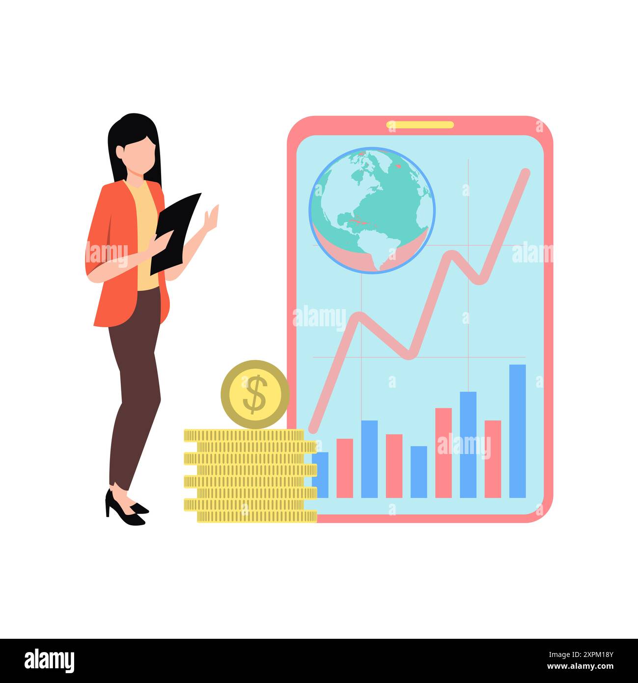 Economy girl Cut Out Stock Images & Pictures - Alamy