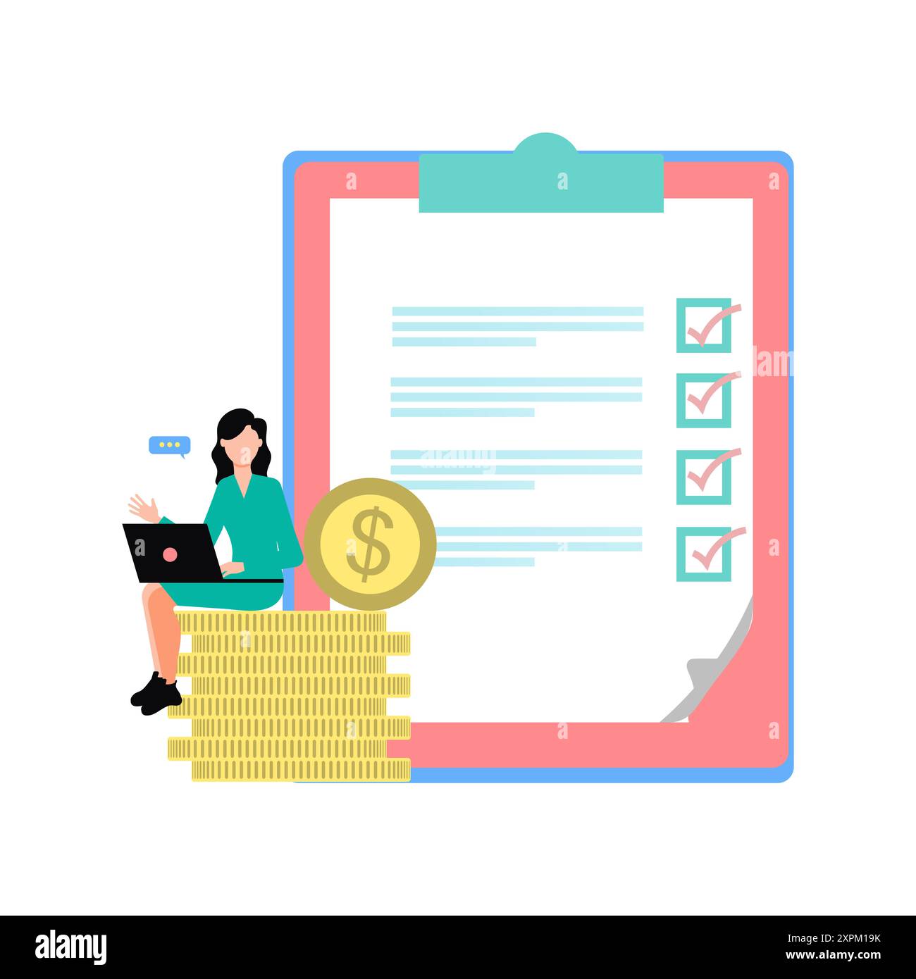 Laptop check mark icon Cut Out Stock Images & Pictures - Alamy