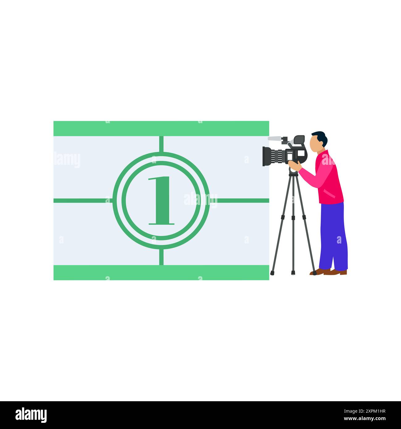 Film industry icons hi-res stock photography and images - Alamy