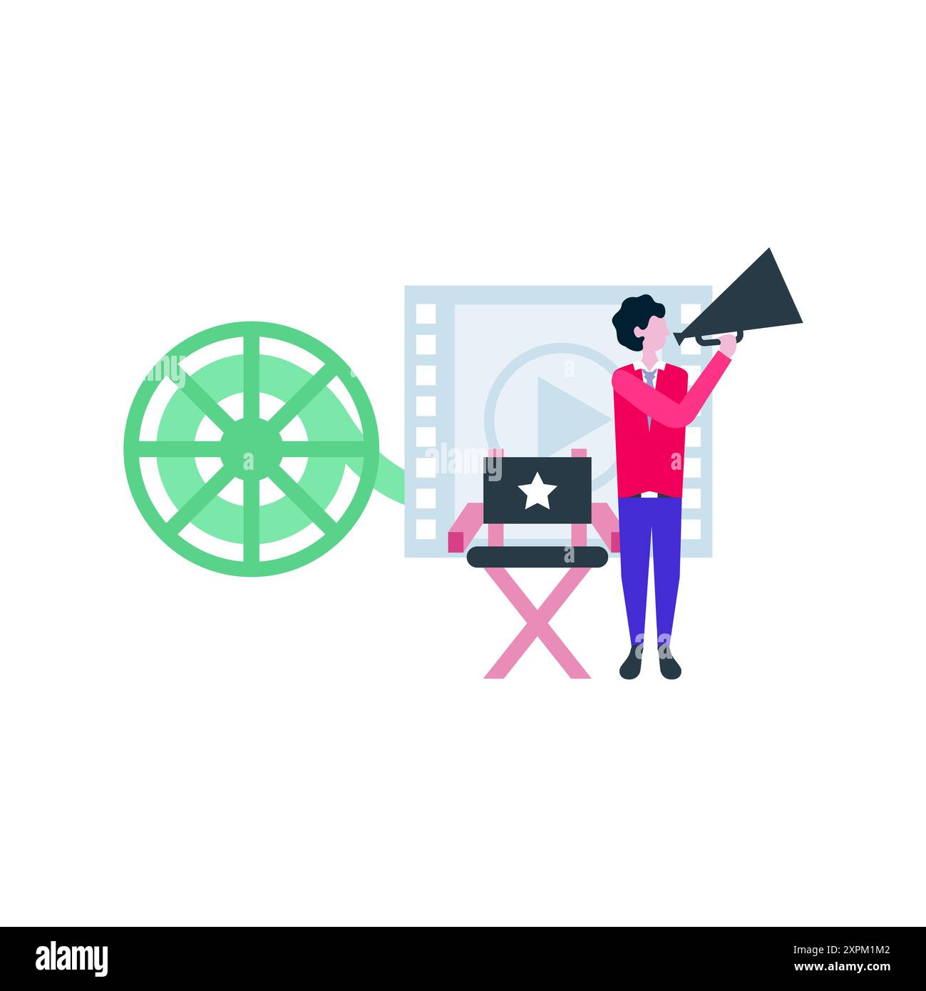 Young film director Cut Out Stock Images & Pictures - Alamy