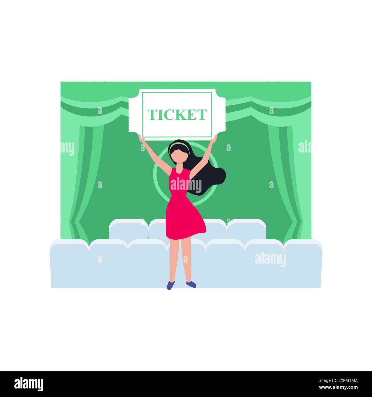 Person movie ticket hi-res stock photography and images - Alamy