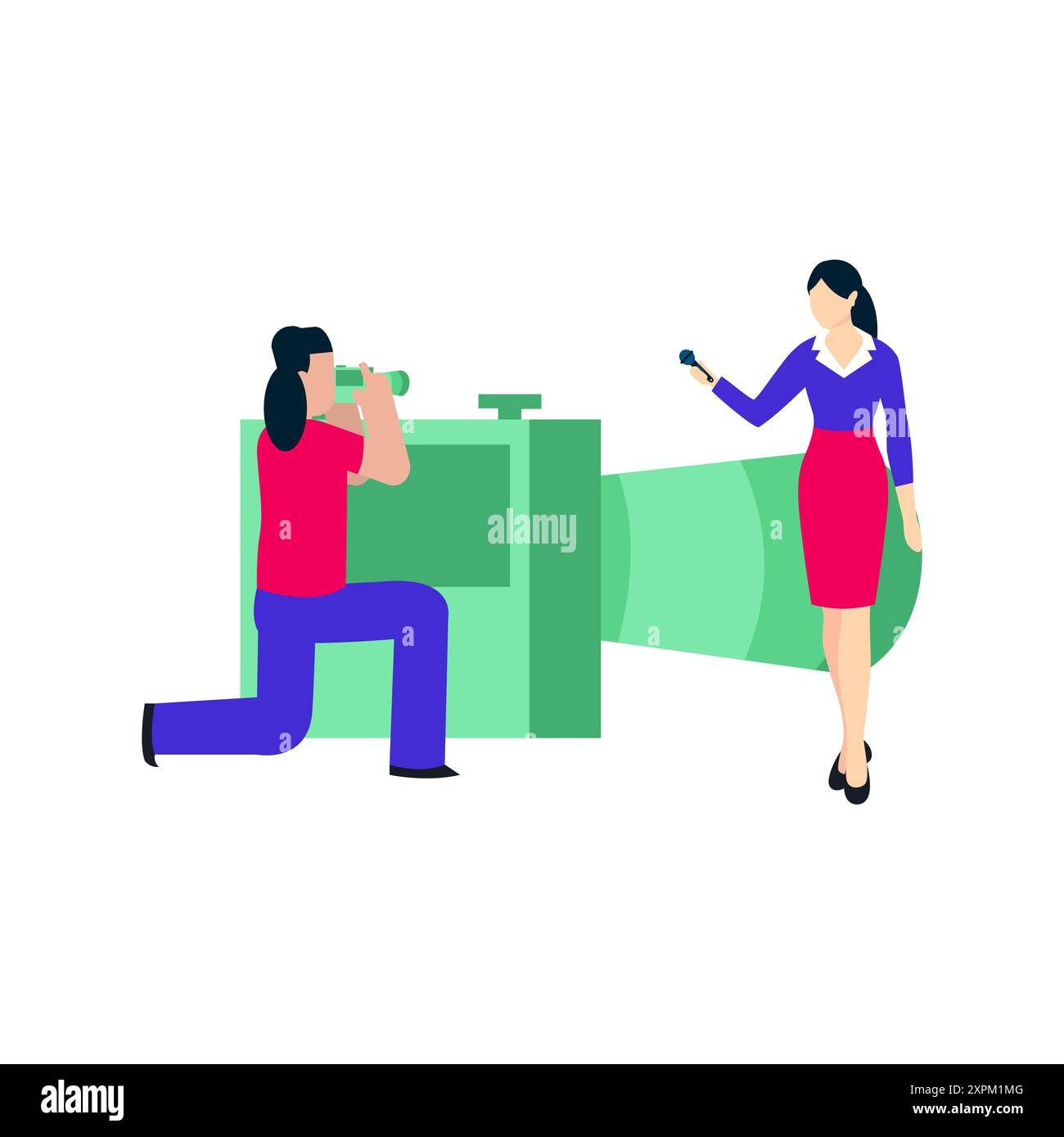 Online video interview Cut Out Stock Images & Pictures - Alamy