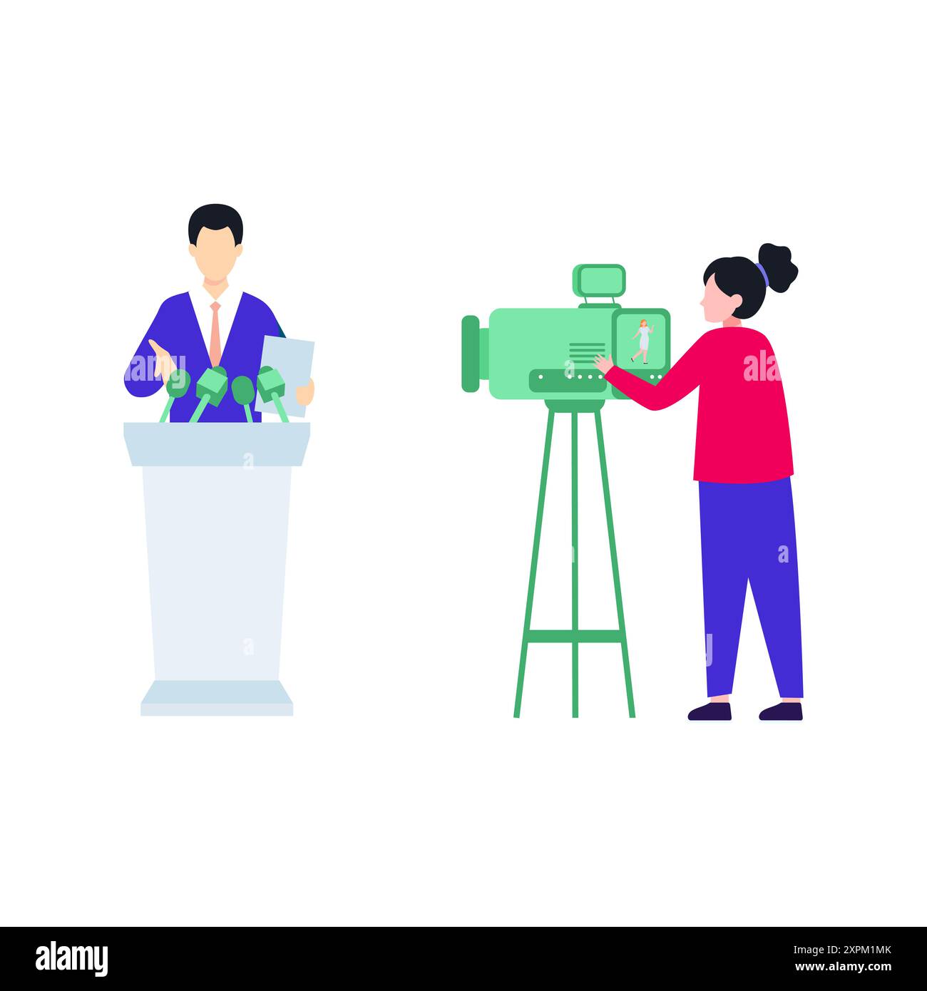 Film interview Cut Out Stock Images & Pictures - Alamy