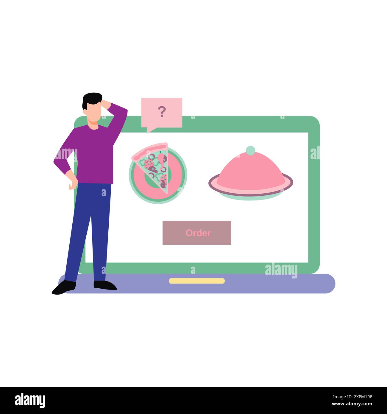 Online order concept vector Cut Out Stock Images & Pictures - Alamy