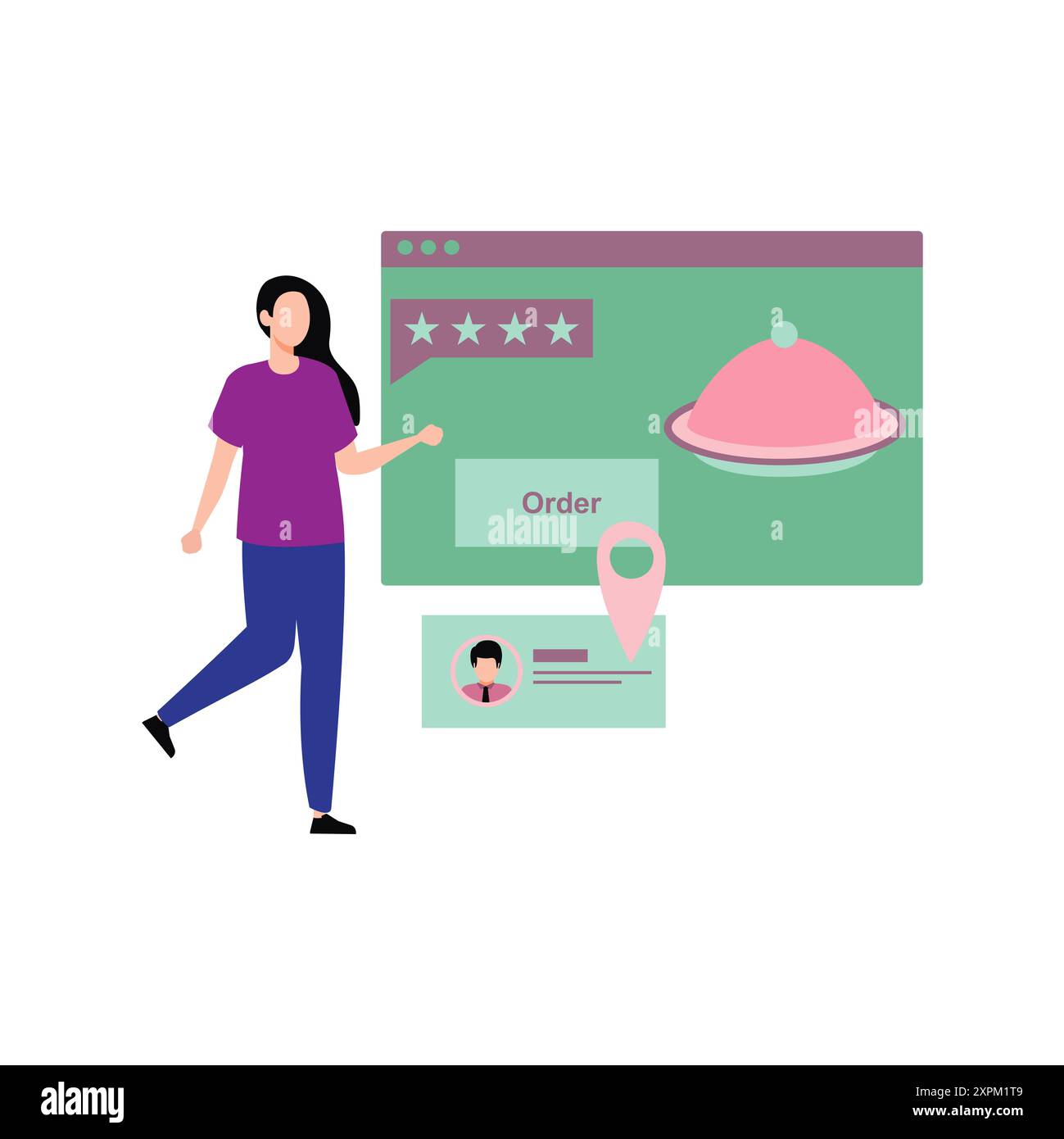 Ordering food at home Cut Out Stock Images & Pictures - Alamy