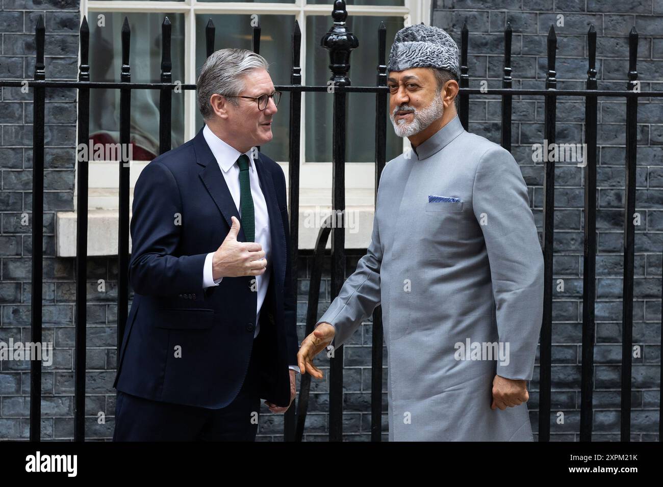 London, UK. 06th Aug, 2024. British Prime Minister Keir Starmer greets ...