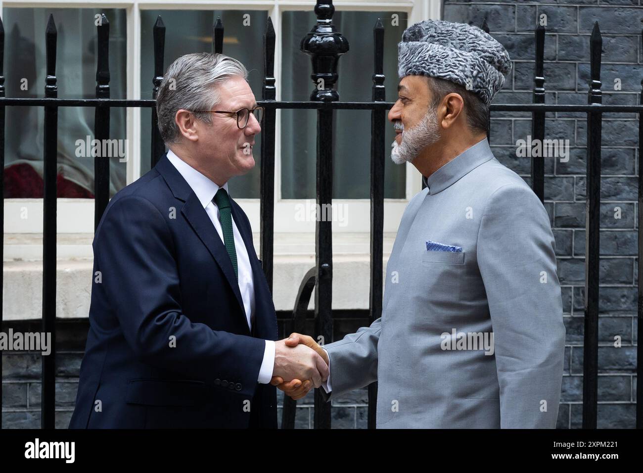 London, UK. 06th Aug, 2024. British Prime Minister Keir Starmer greets ...