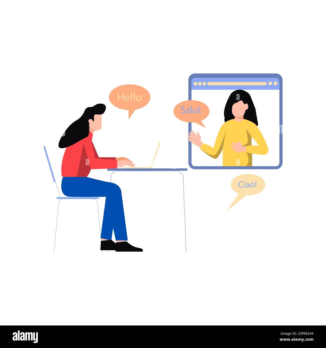 Talking languages hi-res stock photography and images - Alamy