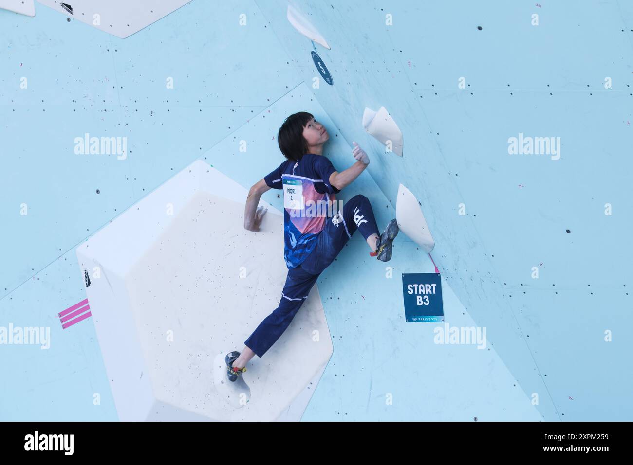 Le Bourget, France. 6th Aug, 2024. Ai Mori (JPN) Sport Climbing : Women ...