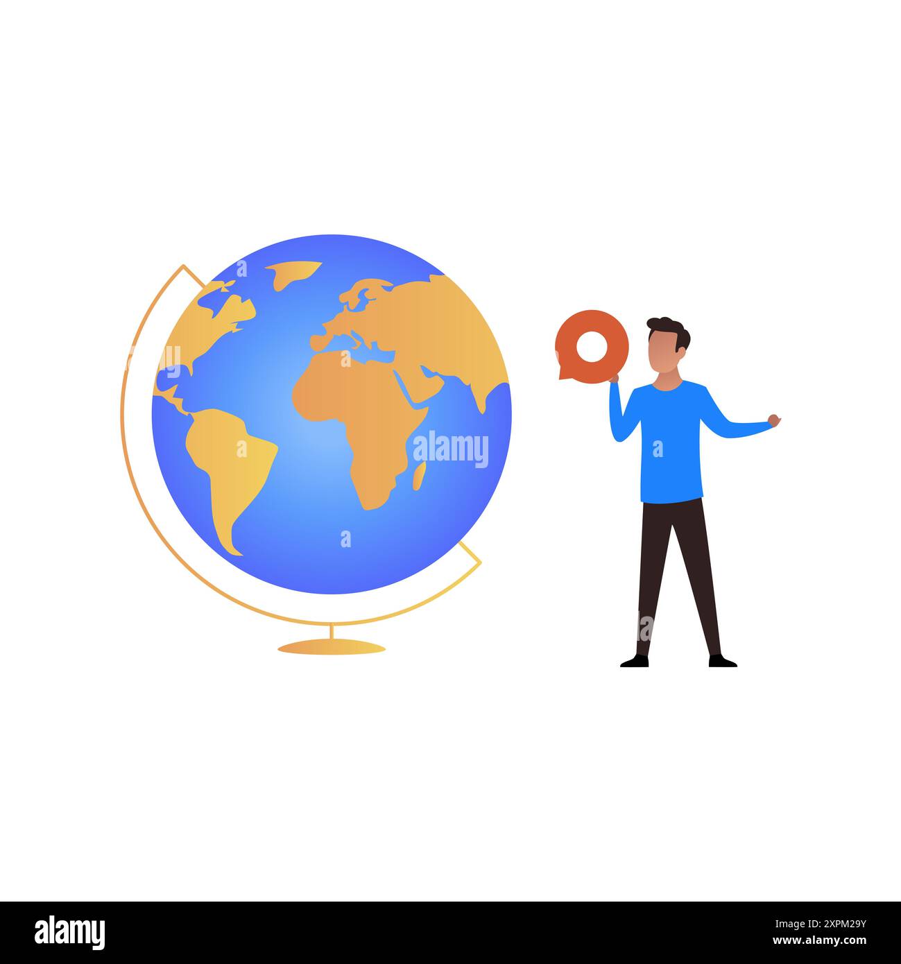 Globe icon simple element hi-res stock photography and images - Alamy