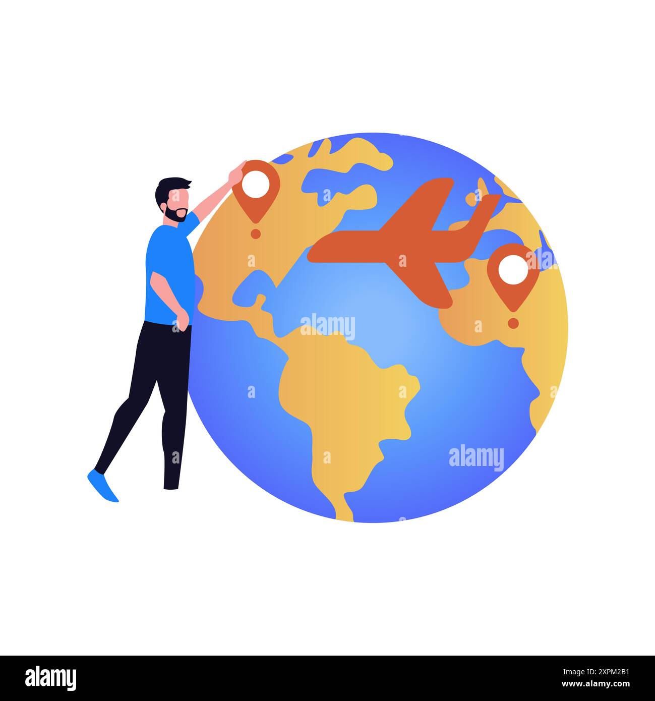 Air plane fly around Cut Out Stock Images & Pictures - Alamy