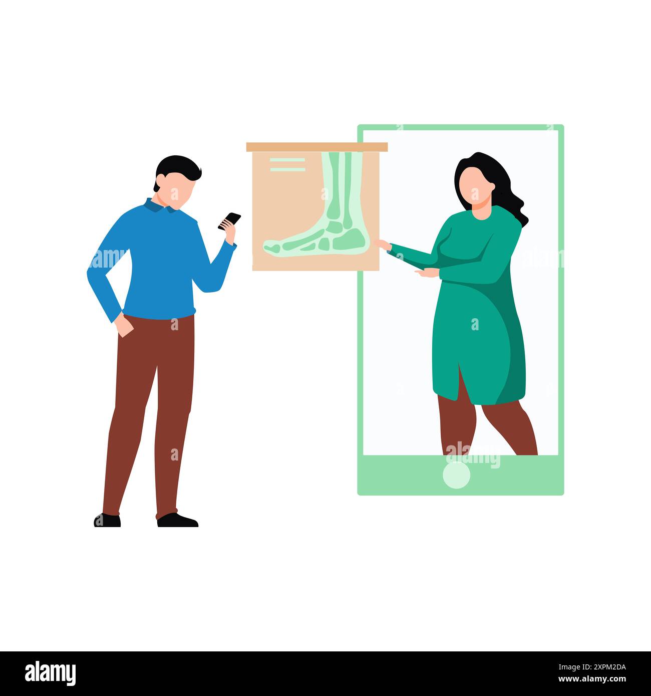 Chat checking Cut Out Stock Images & Pictures - Alamy