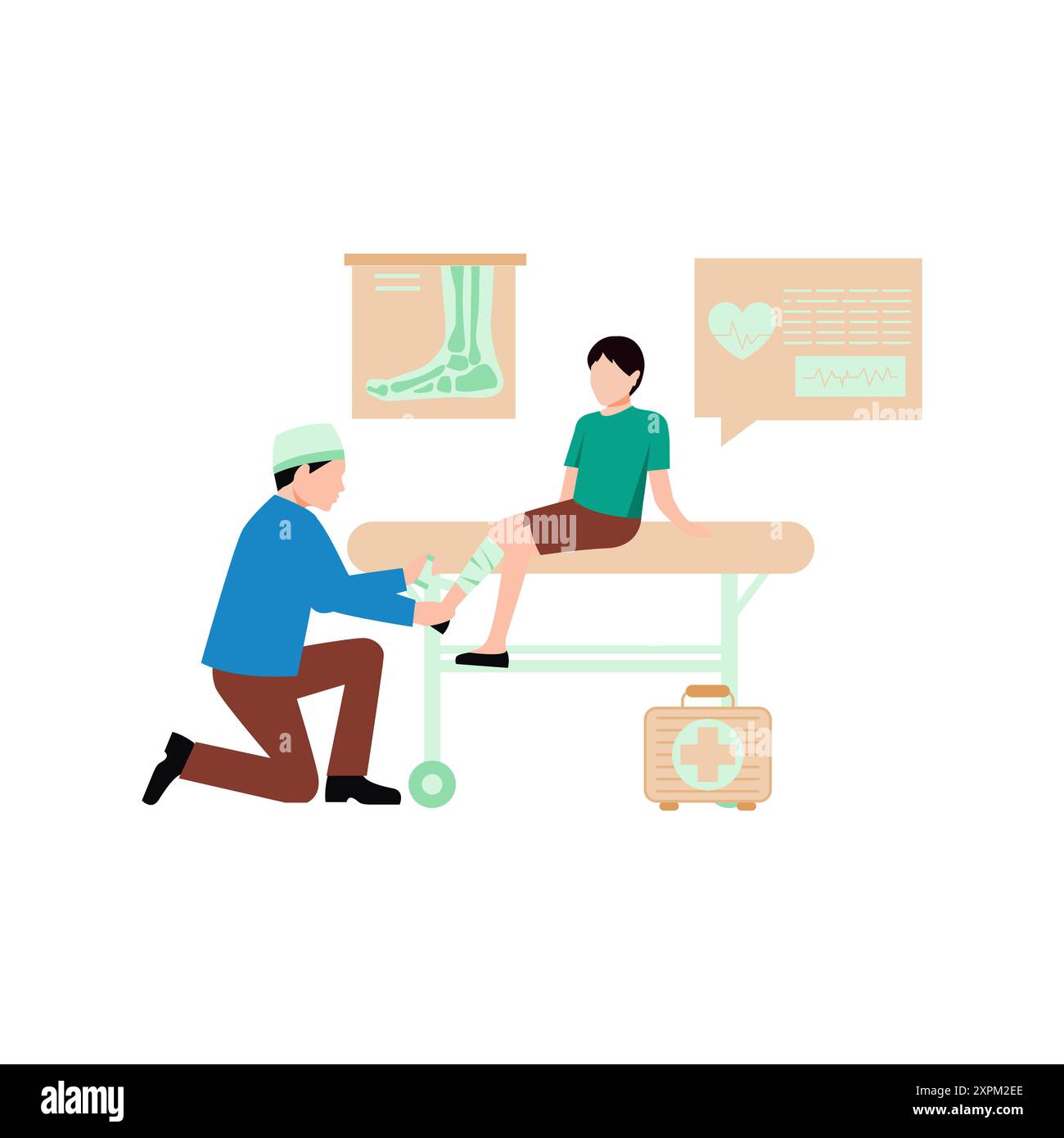 Doctor leg injury Cut Out Stock Images & Pictures - Alamy