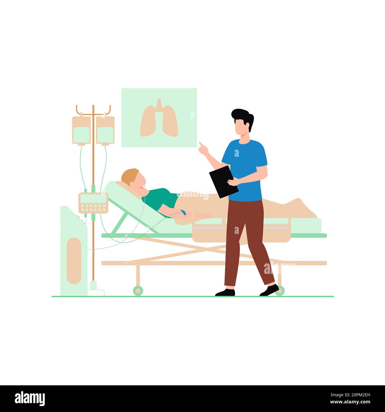 Doctor examining patient health Cut Out Stock Images & Pictures - Alamy