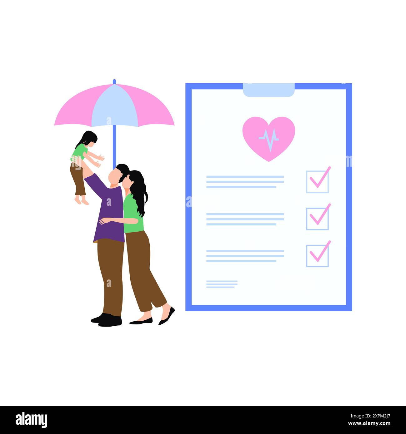 Healthcare family support Cut Out Stock Images & Pictures - Alamy