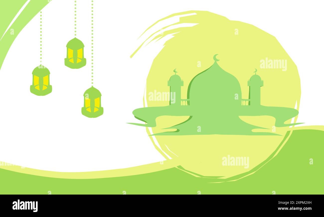 Background theme of Ramadan and Islamic holidays with images of mosques ...