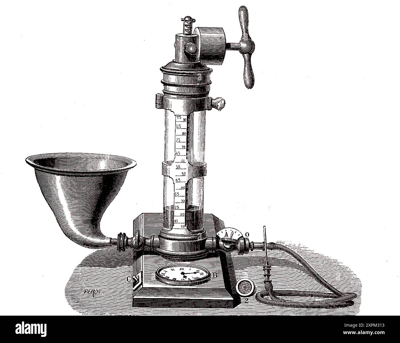 Illustration of blood transfusion apparatus attributed to Dr Ore. From ...