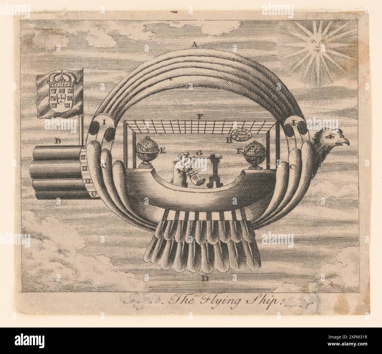 The flying ship, illustration. The flying ship was proposed by ...