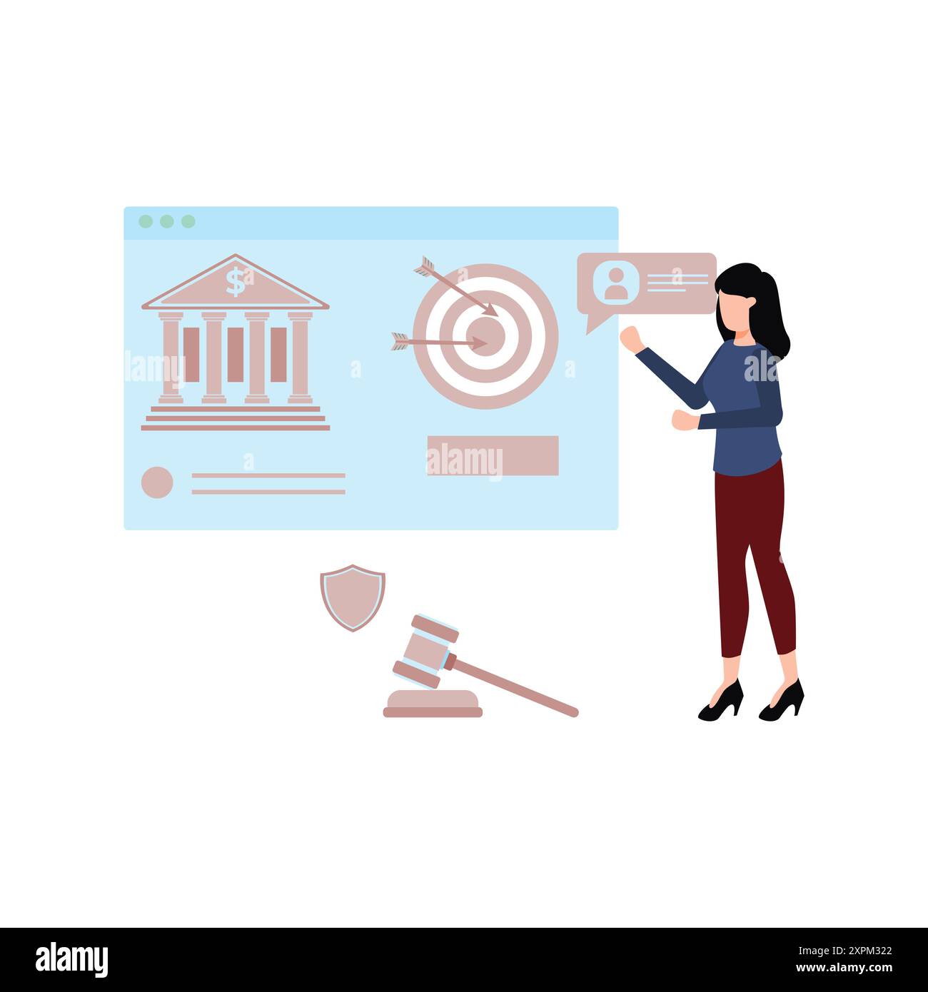 Banking service flat design hi-res stock photography and images - Alamy