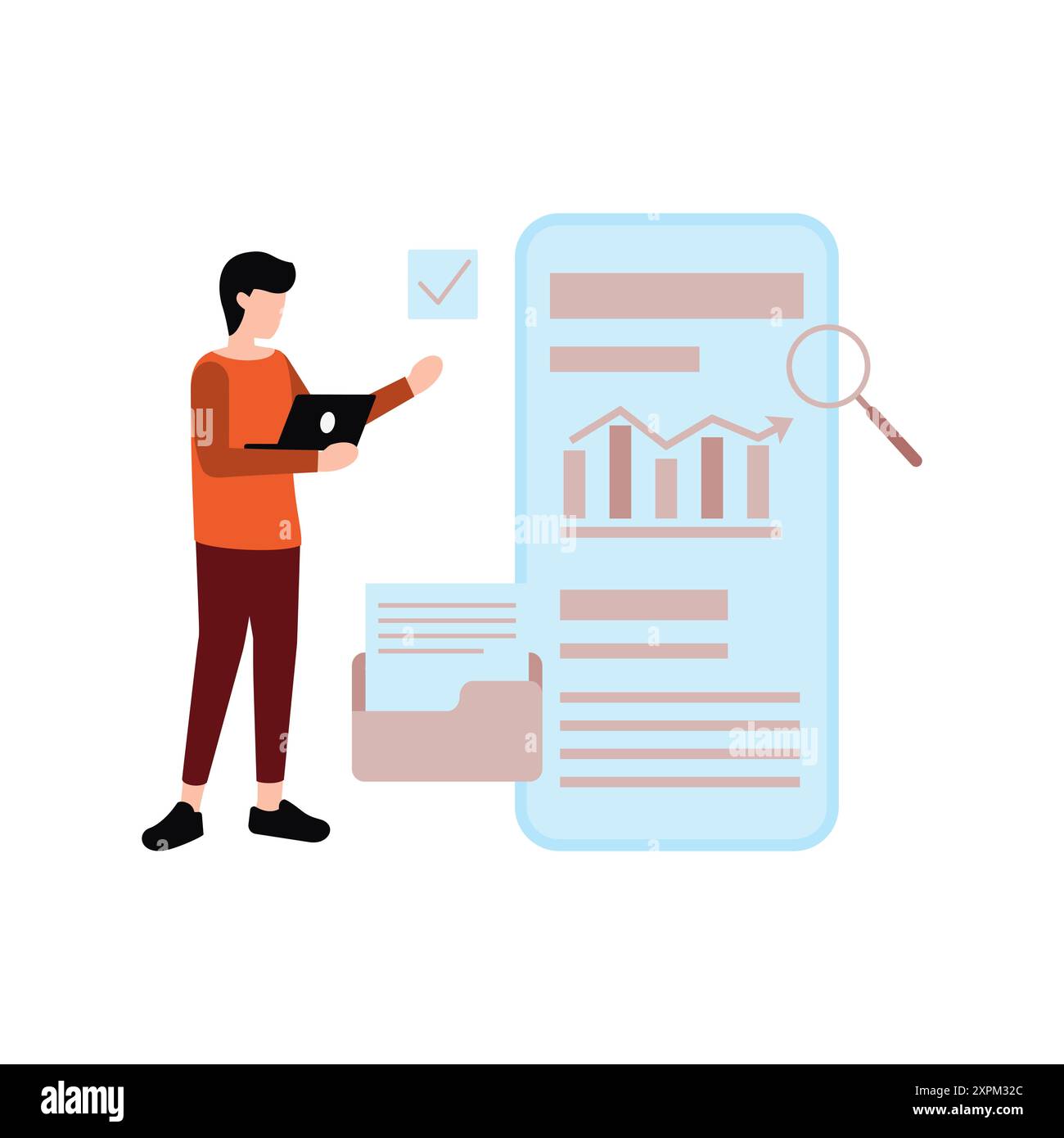 Digital graph data seo Cut Out Stock Images & Pictures - Alamy