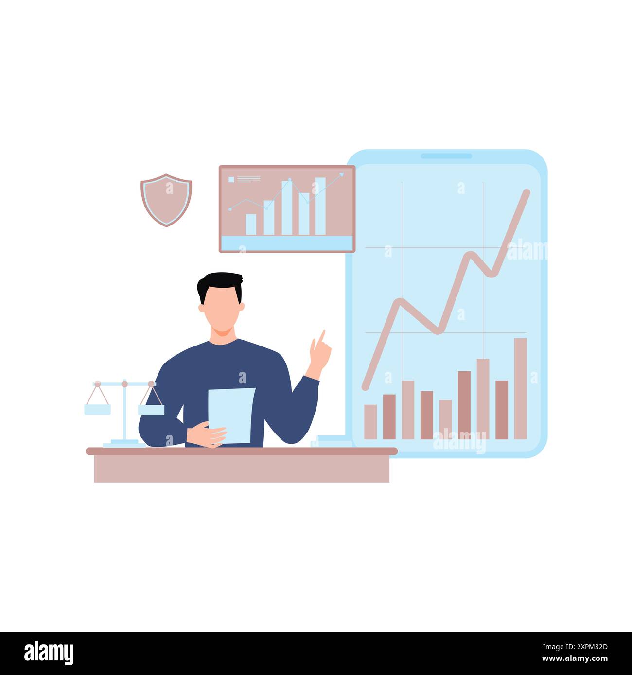 Boy graph diagram hi-res stock photography and images - Alamy