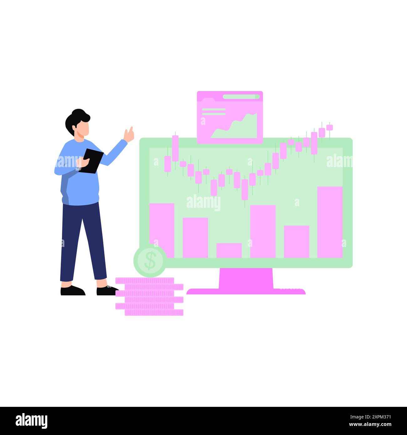 Boy graph diagram hi-res stock photography and images - Alamy