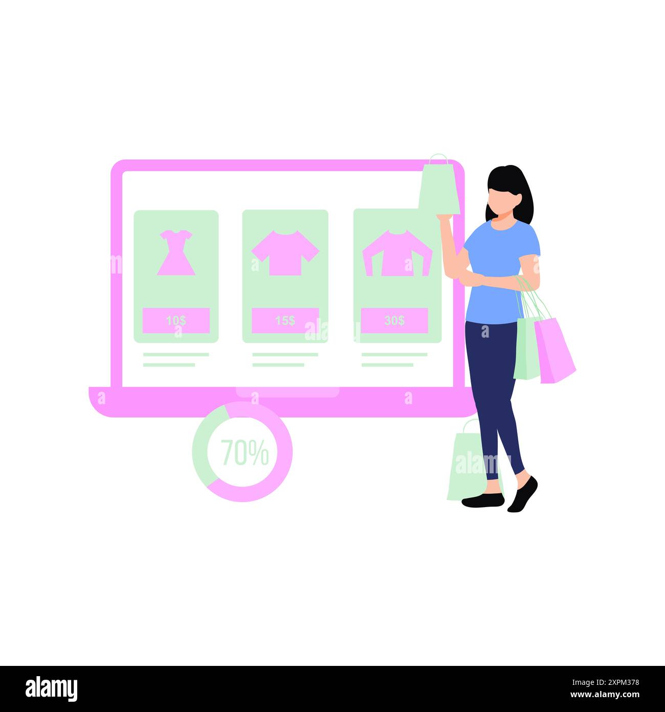 Mobile phone app buying Cut Out Stock Images & Pictures - Alamy