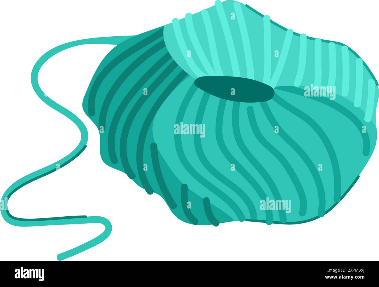 woolen ball yarn cartoon vector illustration Stock Vector Image & Art ...