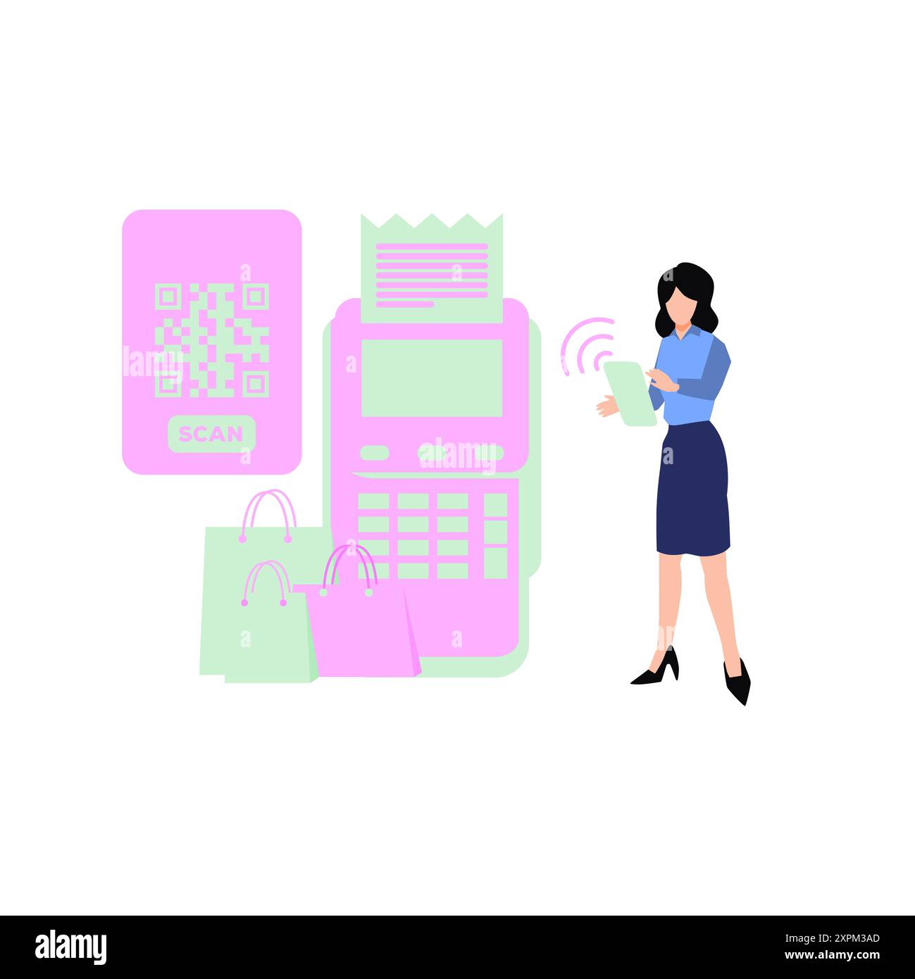 Paying app phone Cut Out Stock Images & Pictures - Alamy