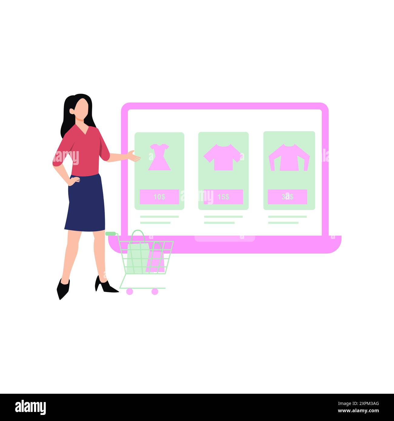 Buy online design vector hi-res stock photography and images - Alamy
