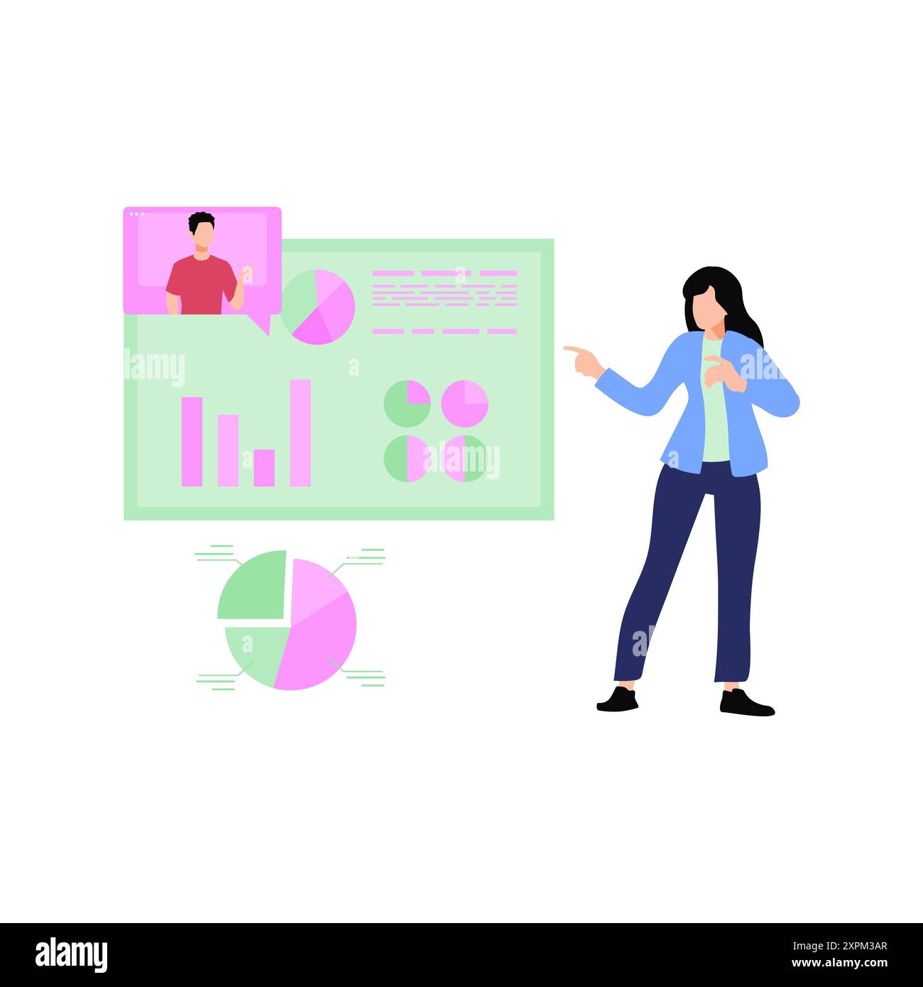 Web analytics office working Cut Out Stock Images & Pictures - Alamy