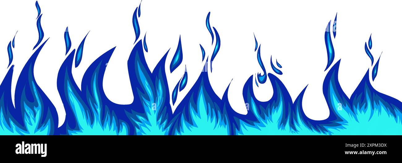 Background with blue fire. Perfect for wallpapers, book covers, posters ...
