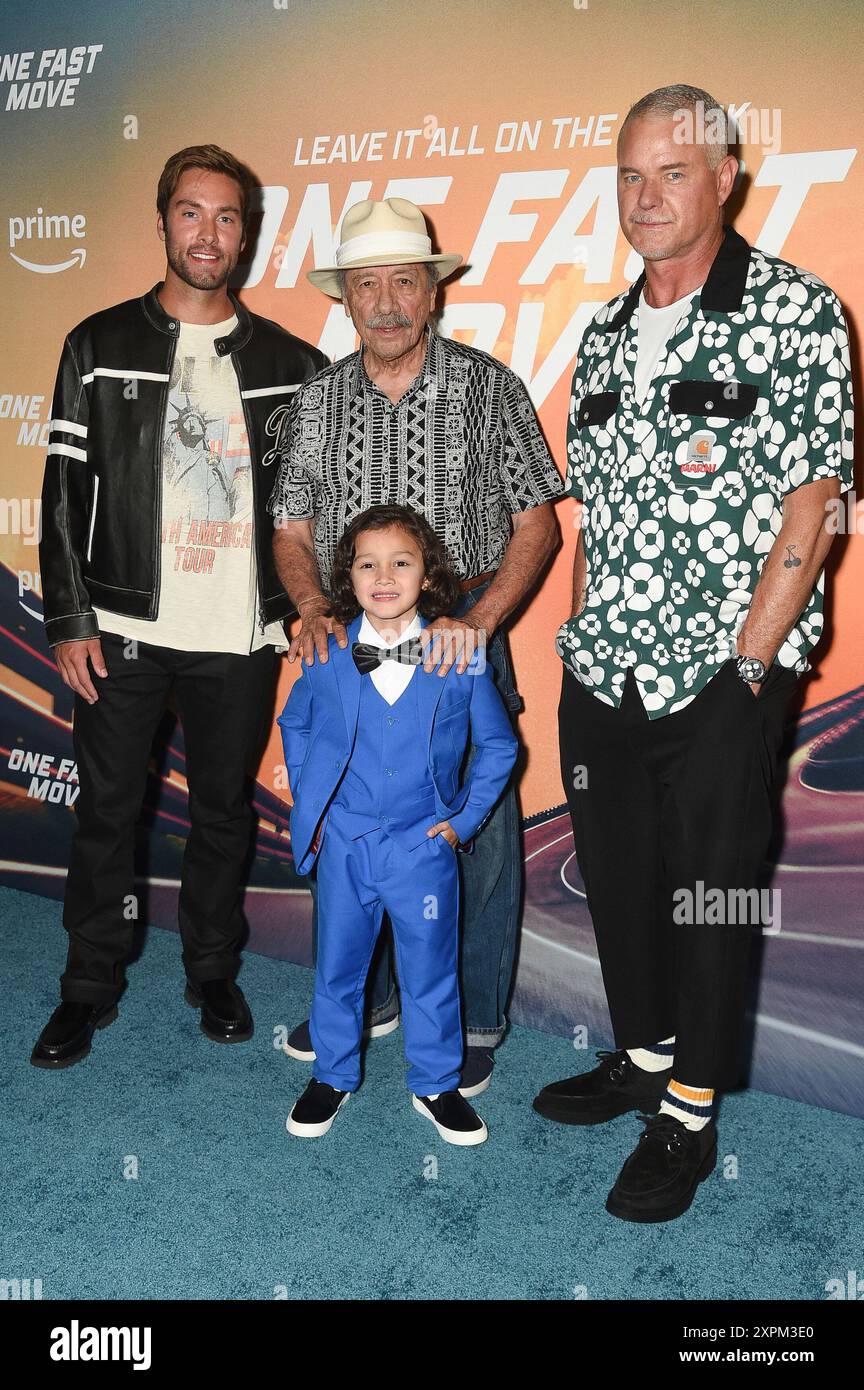 Austin North, from left, Edward James Olmos, Adam Thomas Ziemba and ...