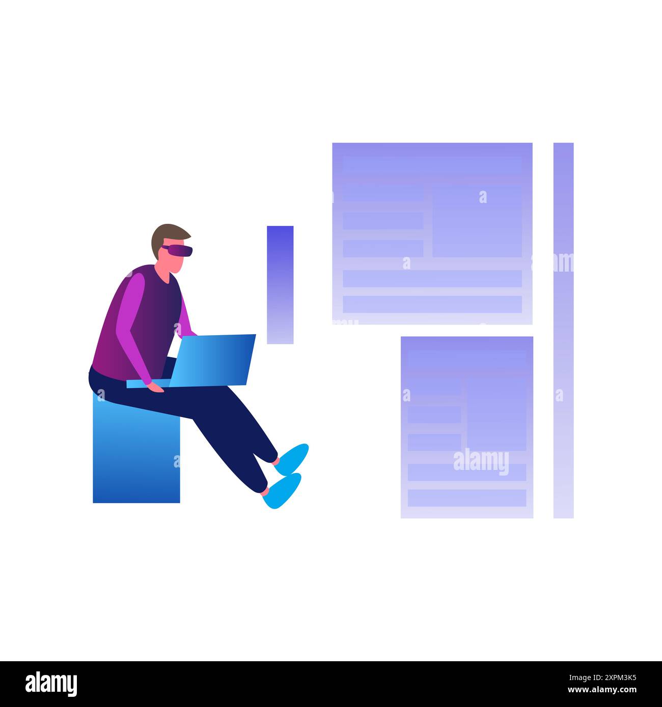 Vr business laptop Cut Out Stock Images & Pictures - Alamy