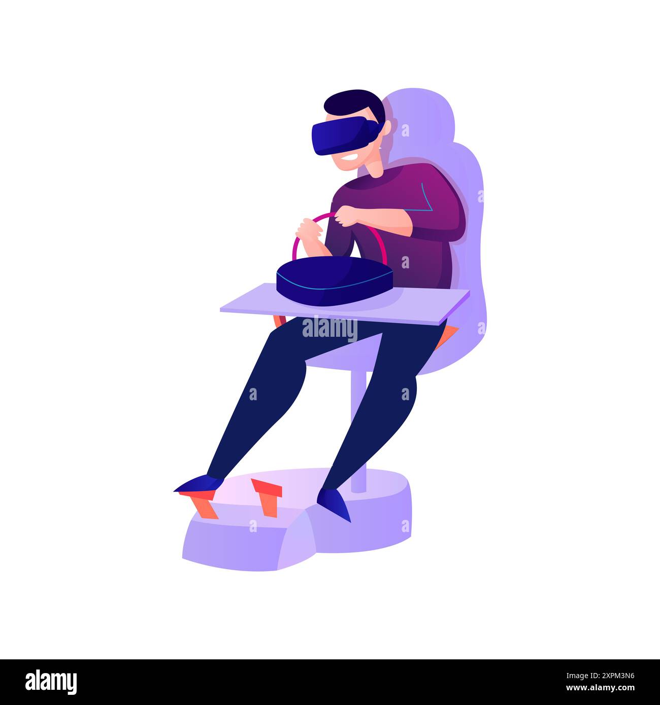 Boy wearing vr glasses hi-res stock photography and images - Alamy