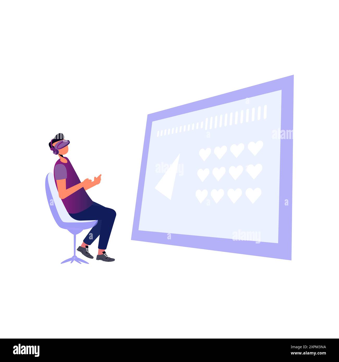 Illustration vector man wearing Cut Out Stock Images & Pictures - Alamy