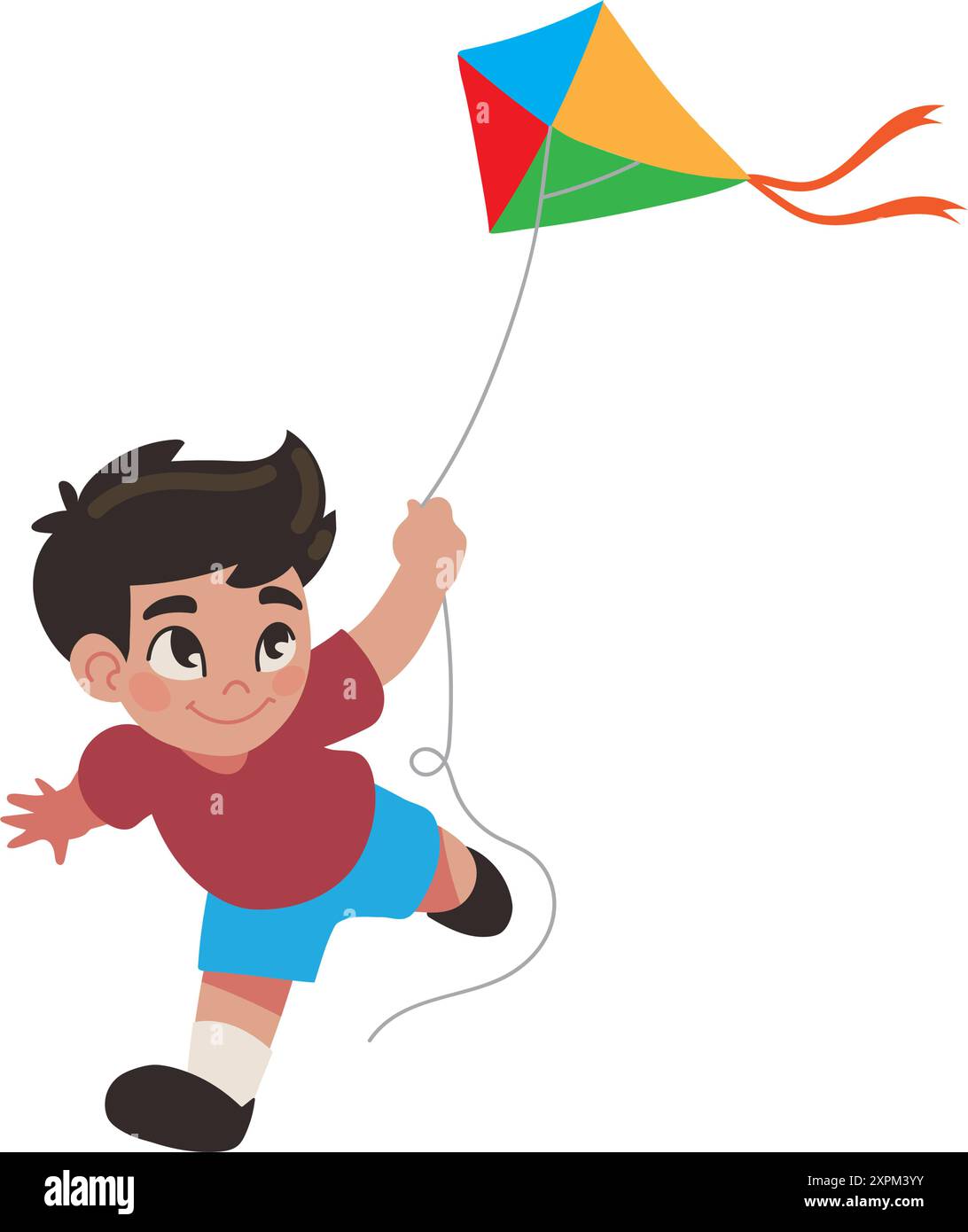 Kite boy Cut Out Stock Images & Pictures - Alamy