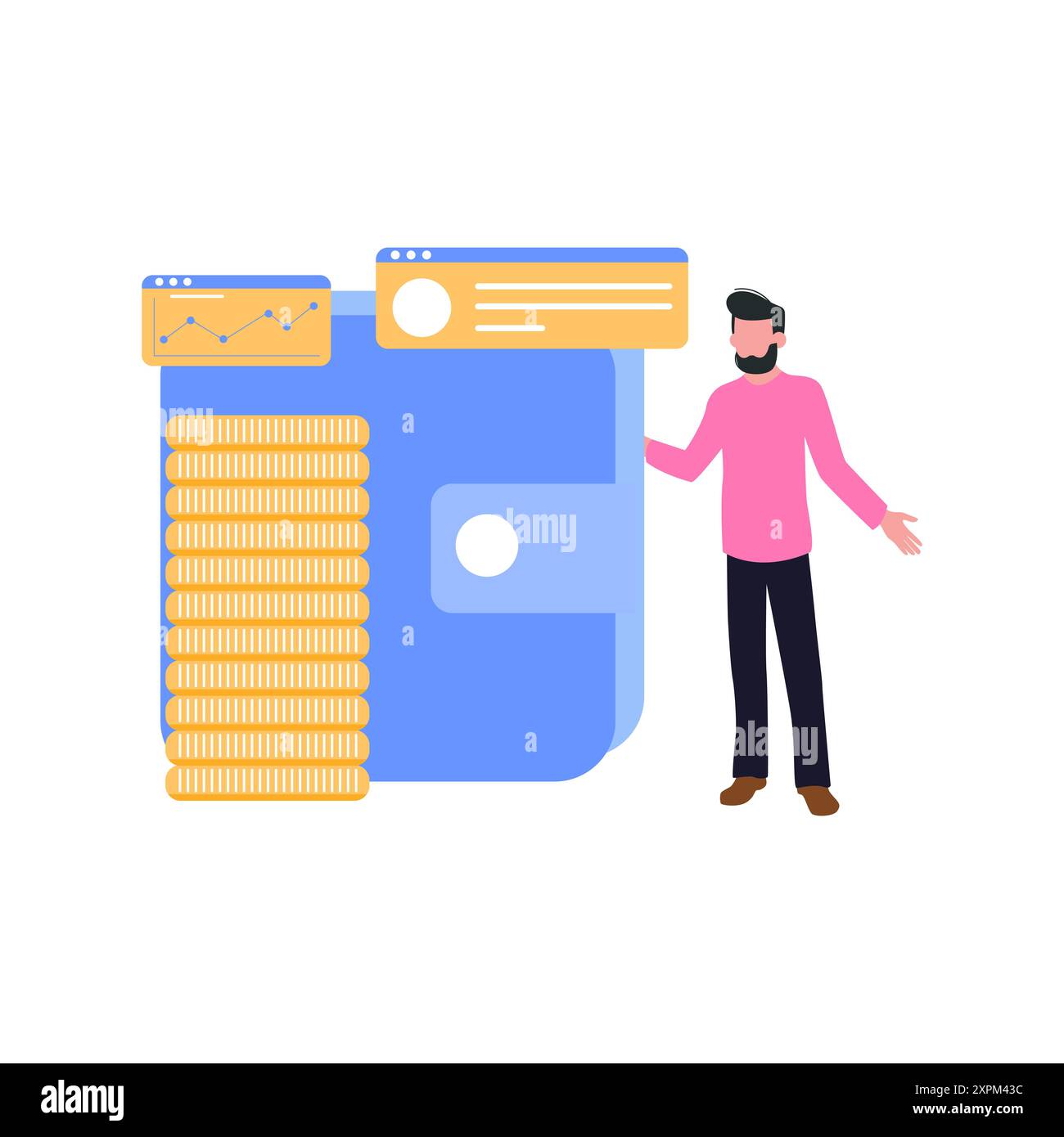 Financial growth graph credit card Cut Out Stock Images & Pictures - Alamy