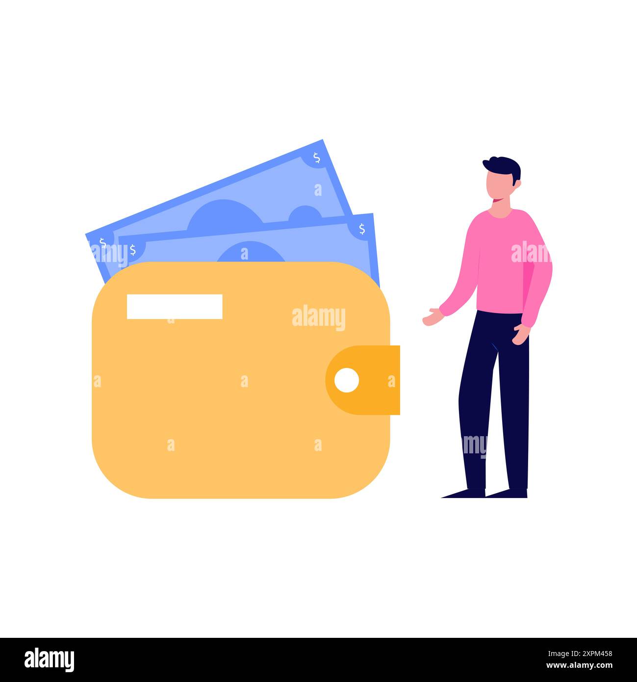 3d wallet dollar money Cut Out Stock Images & Pictures - Alamy