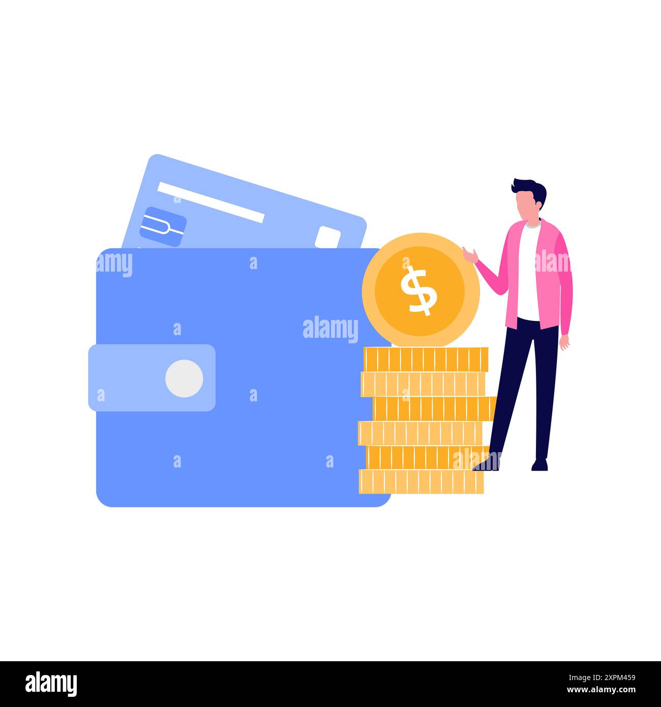 3d wallet dollar money Cut Out Stock Images & Pictures - Alamy