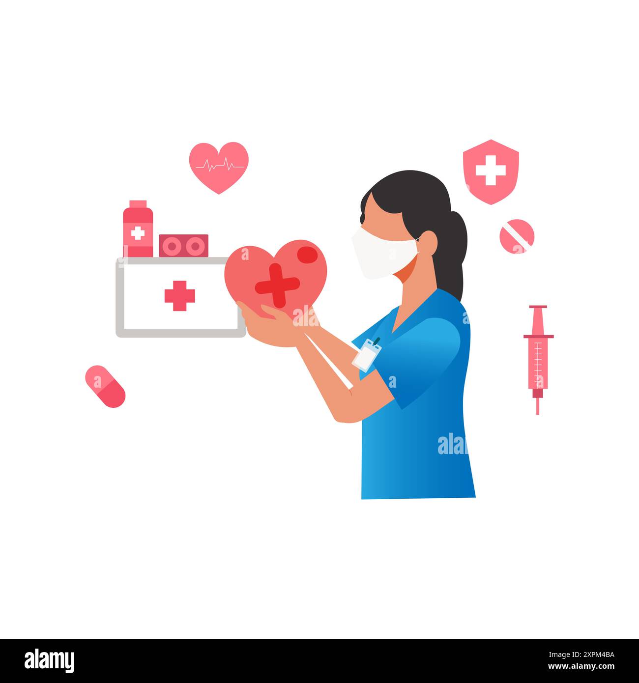 Life care icon flat Cut Out Stock Images & Pictures - Alamy